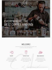 Best Cafe Website Templates - Shop Exertpro