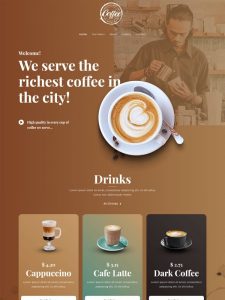Best Coffee Shop Website Templates - Shop Exertpro