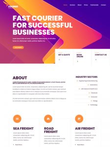 Best Courier & Delivery Service Website Templates - Shop Exertpro